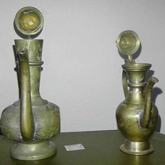 Accents | 2 Pitcher Jug Lid Oil Hebrew Jerusalem Israel | Poshmark